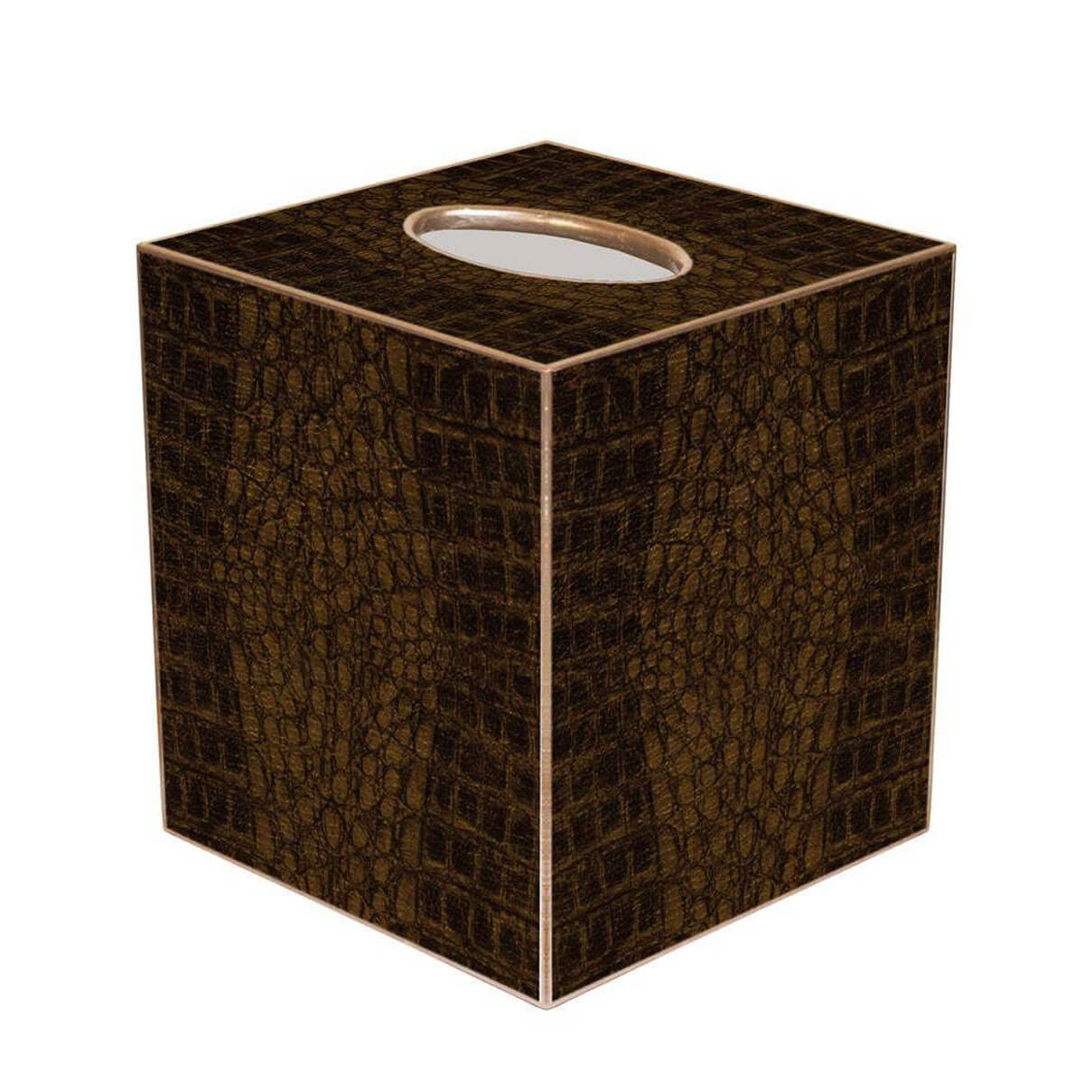 Brown Crock Paper Mache Tissue Box Cover | Home Decor | MILK MONEY